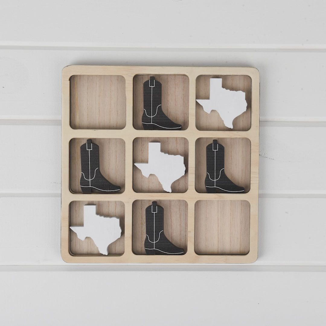 Texas Tic Tac Toe Board – Classic State