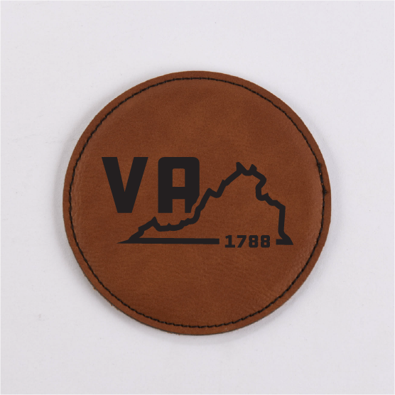Virginia PU Leather Coasters – Classic State